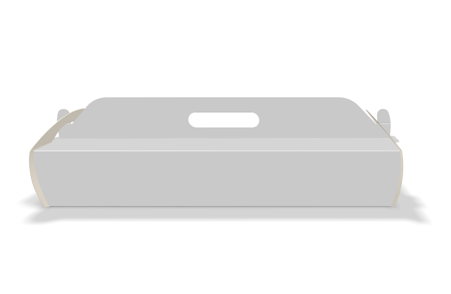 Caja para Pan de Jamón Blanca – CARTONBAR