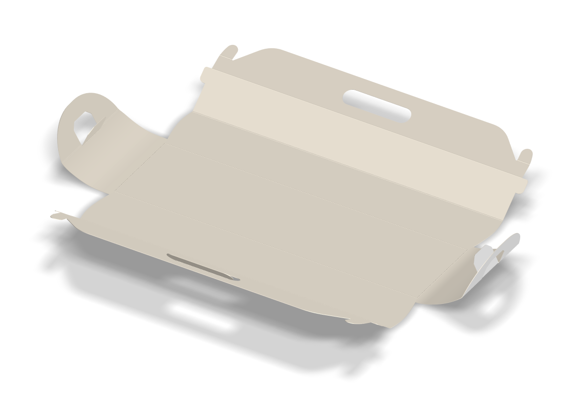 Caja para Pan de Jamón Blanca – CARTONBAR